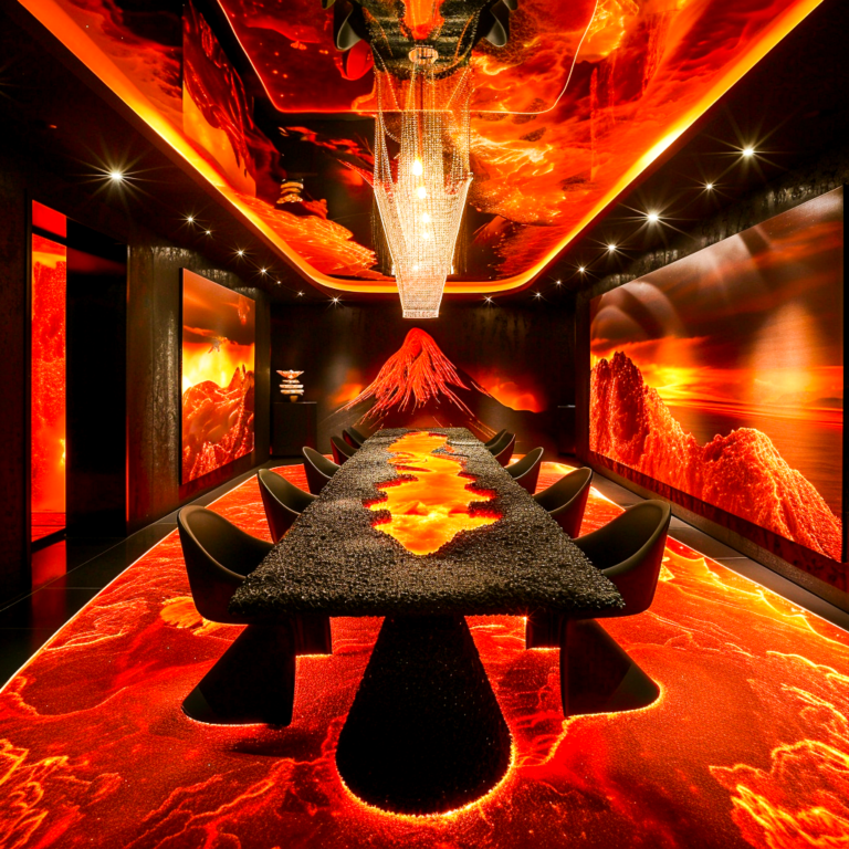 Living on the Edge: Unveiling the Magnificent Volcano-Themed House ...