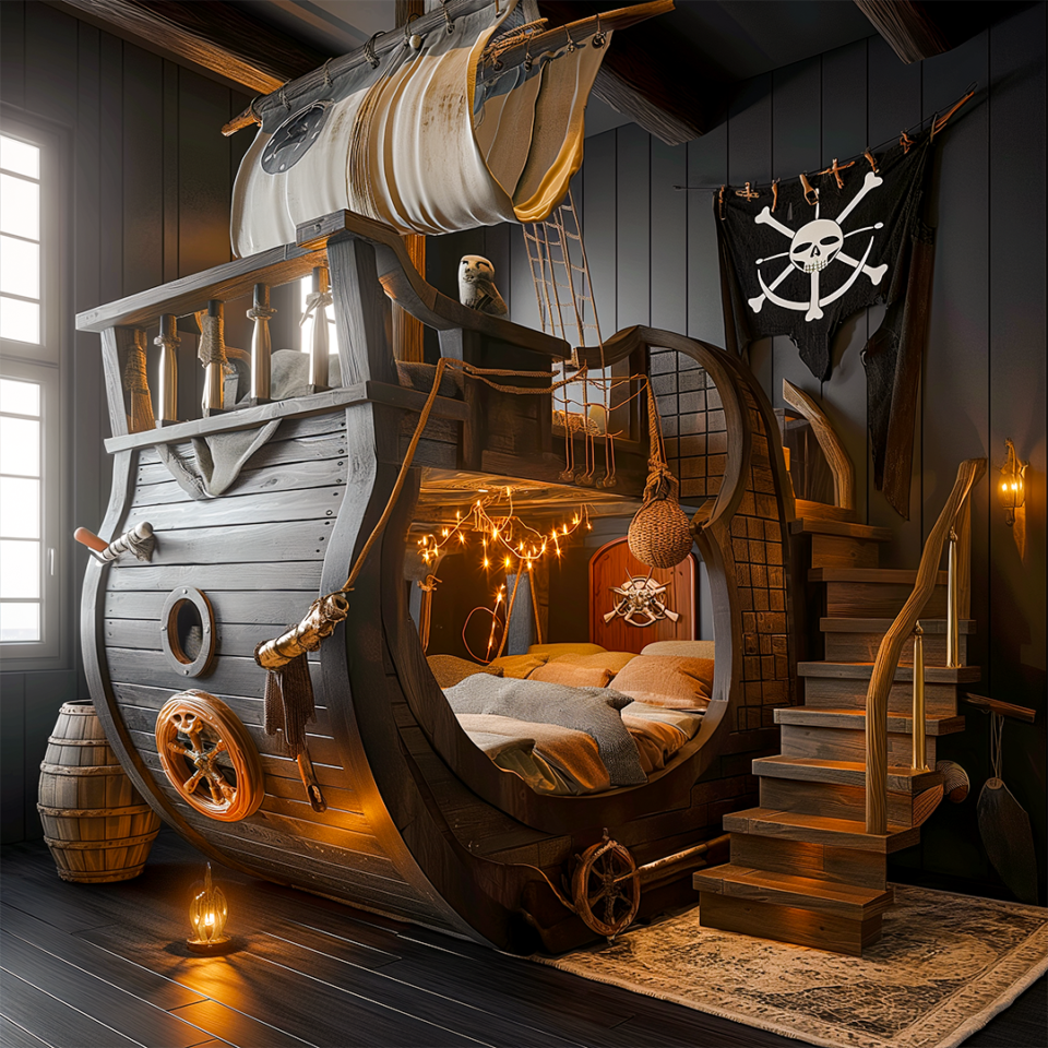 Sail into Dreams: Unveiling the Ultimate Pirate Ship Beds for Adventure ...