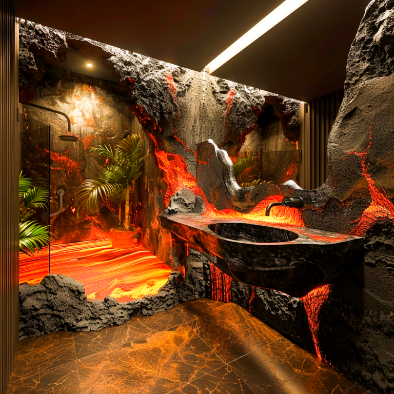 Living on the Edge: Unveiling the Magnificent Volcano-Themed House ...