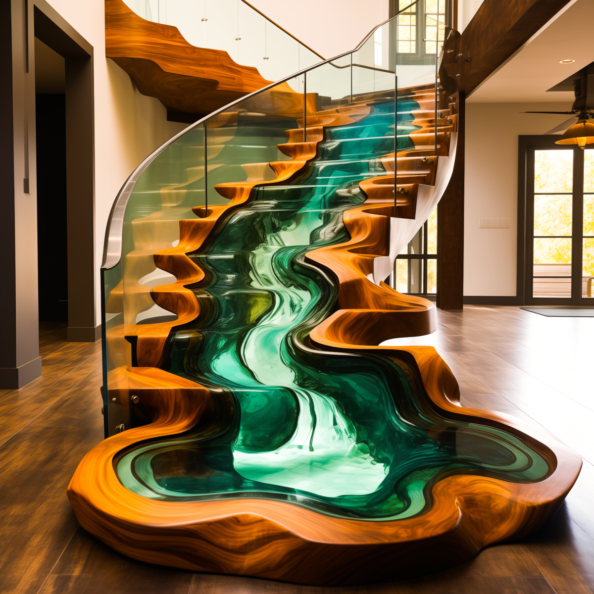 Ethereal Pathways: Discovering the Allure of Metal Staircases with ...
