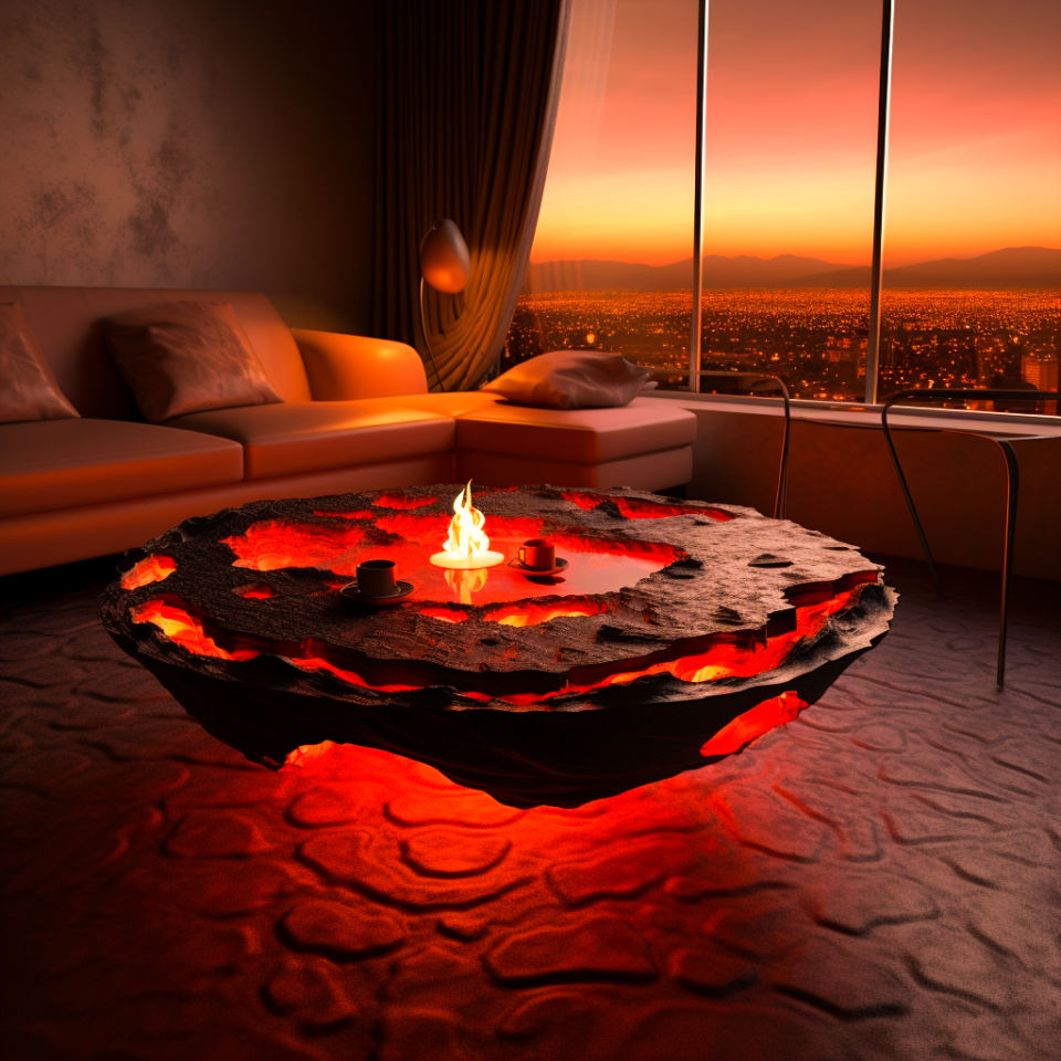 Volcanic Elegance: Ignite Your Living Space with Lava Flow Center ...