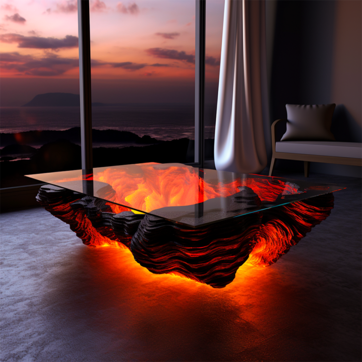Volcanic Elegance: Ignite Your Living Space with Lava Flow Center ...