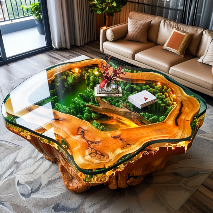 Nature-Inspired Elegance: Transform Your Living Space with Forest Epoxy ...