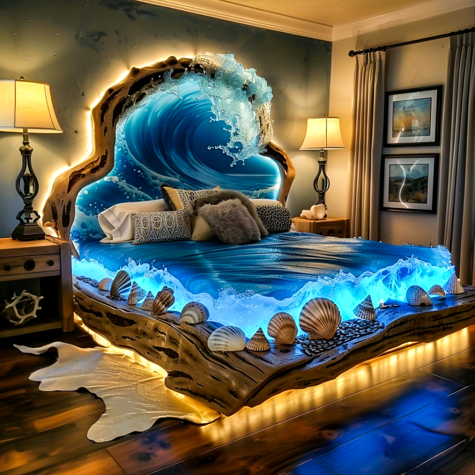 Liquid Luxury: Channeling Coastal Vibes with Trendsetting Epoxy Beach ...
