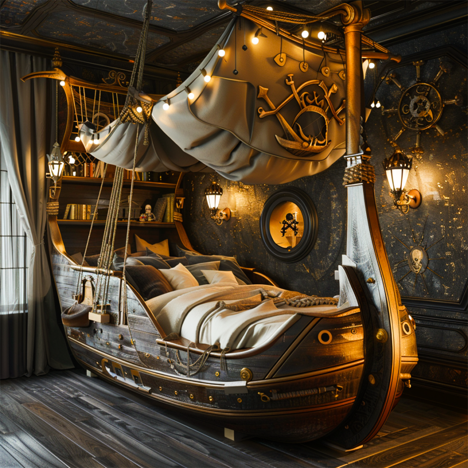 Sail into Dreams: Unveiling the Ultimate Pirate Ship Beds for Adventure ...