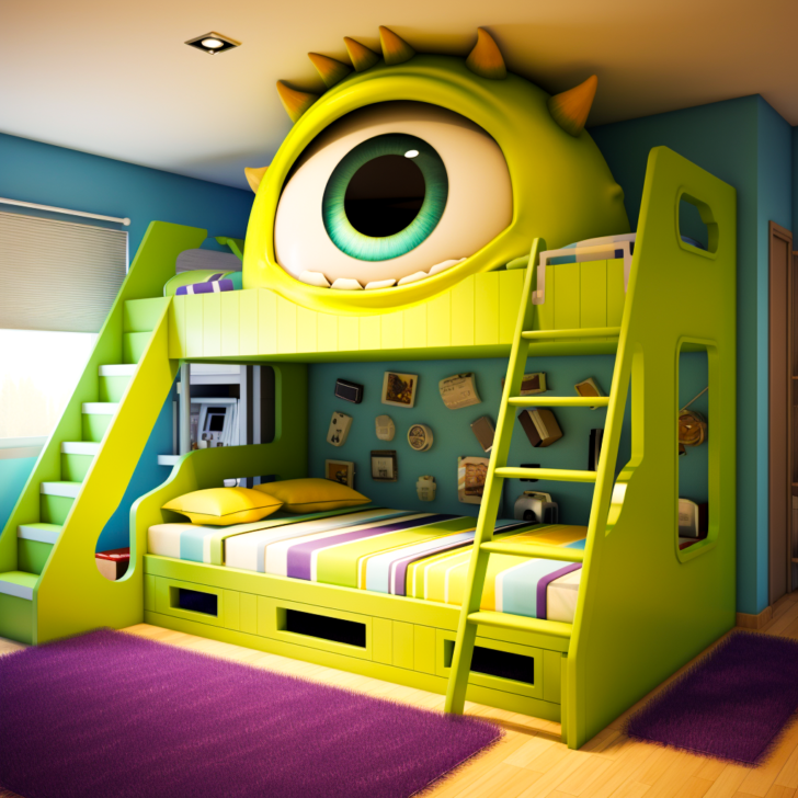 Bedtime Adventures Unleashed: Monster Inc-Themed Beds for Playful ...