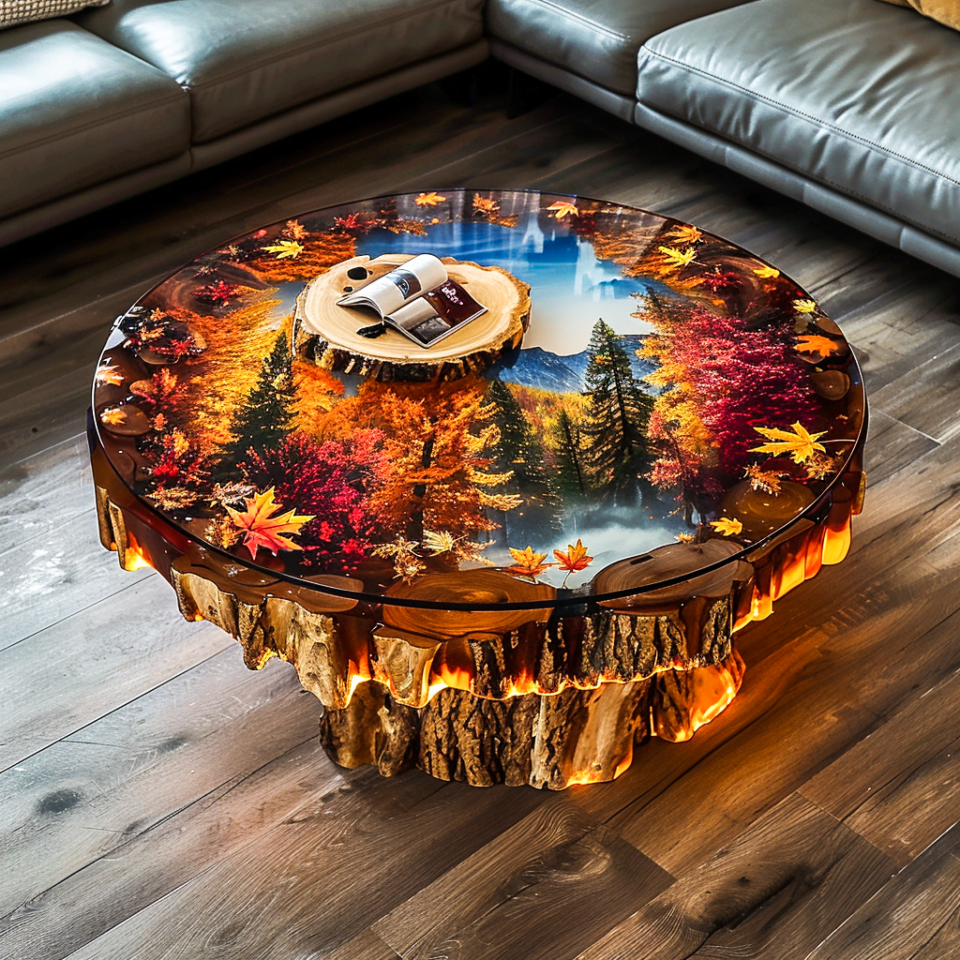 Nature-Inspired Elegance: Transform Your Living Space with Forest Epoxy ...