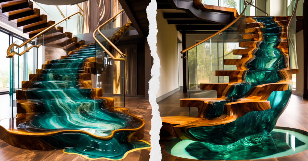 Ethereal Pathways: Discovering the Allure of Metal Staircases with ...