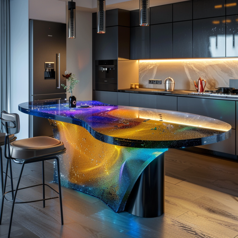 Aurora Eats: Mesmerizing Kitchen Tables Inspired by the Northern Lights