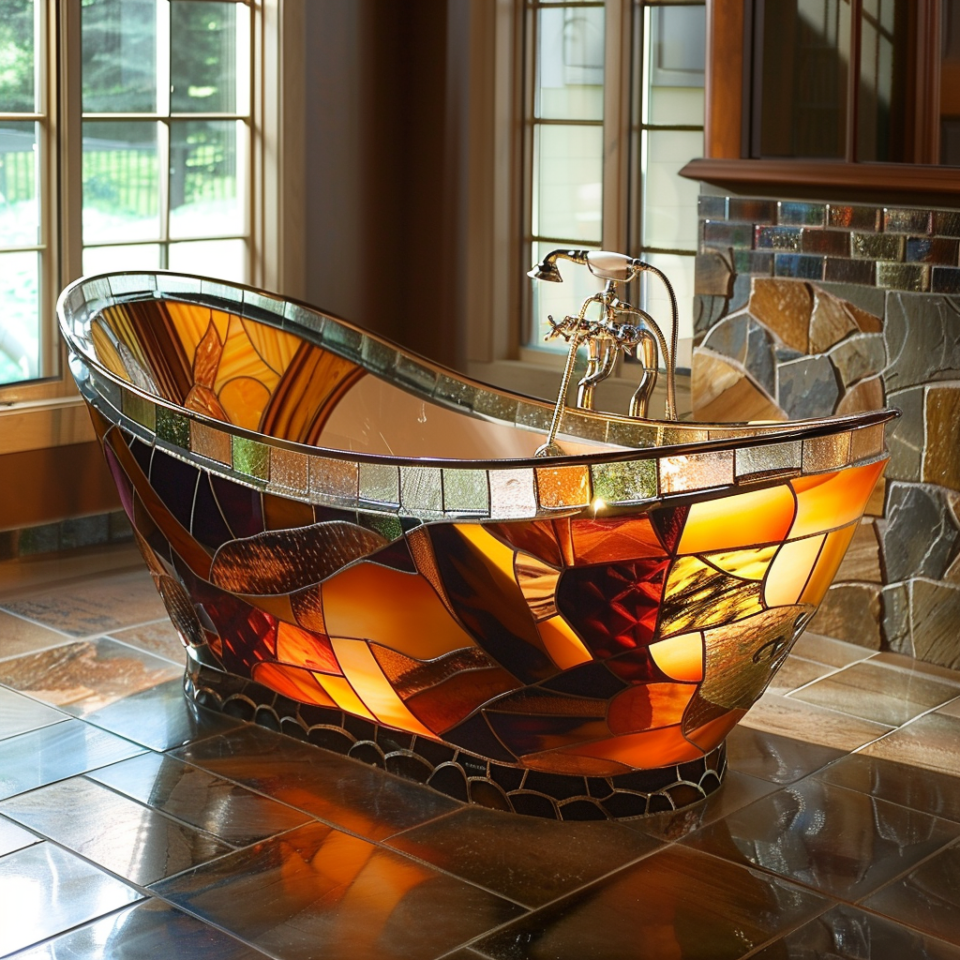 Bathe in Beauty: Stunning Stained-Glass Bathtubs That Redefine Luxury ...