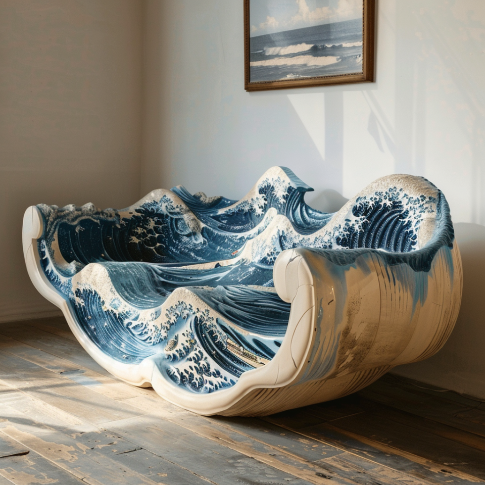 Dive into Coastal Comfort with Beach Wave Couch Designs