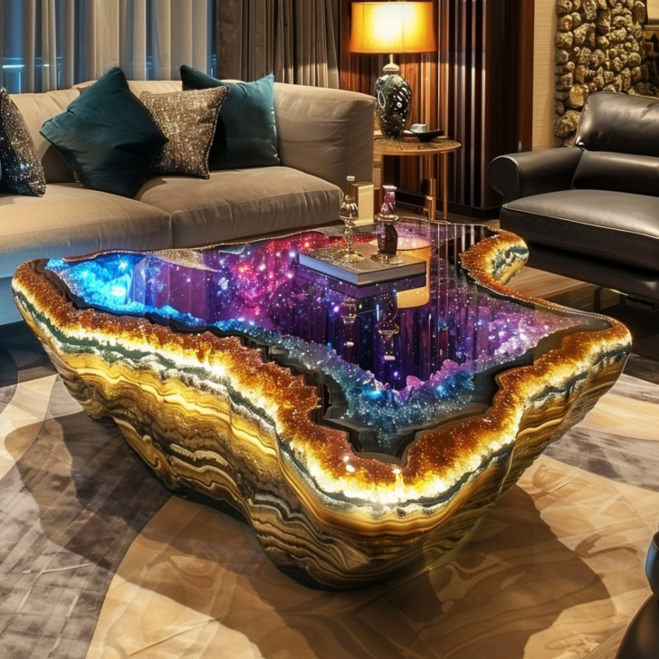 Mesmerizing Marvels: Giant Geode Coffee Tables that Transform Living ...