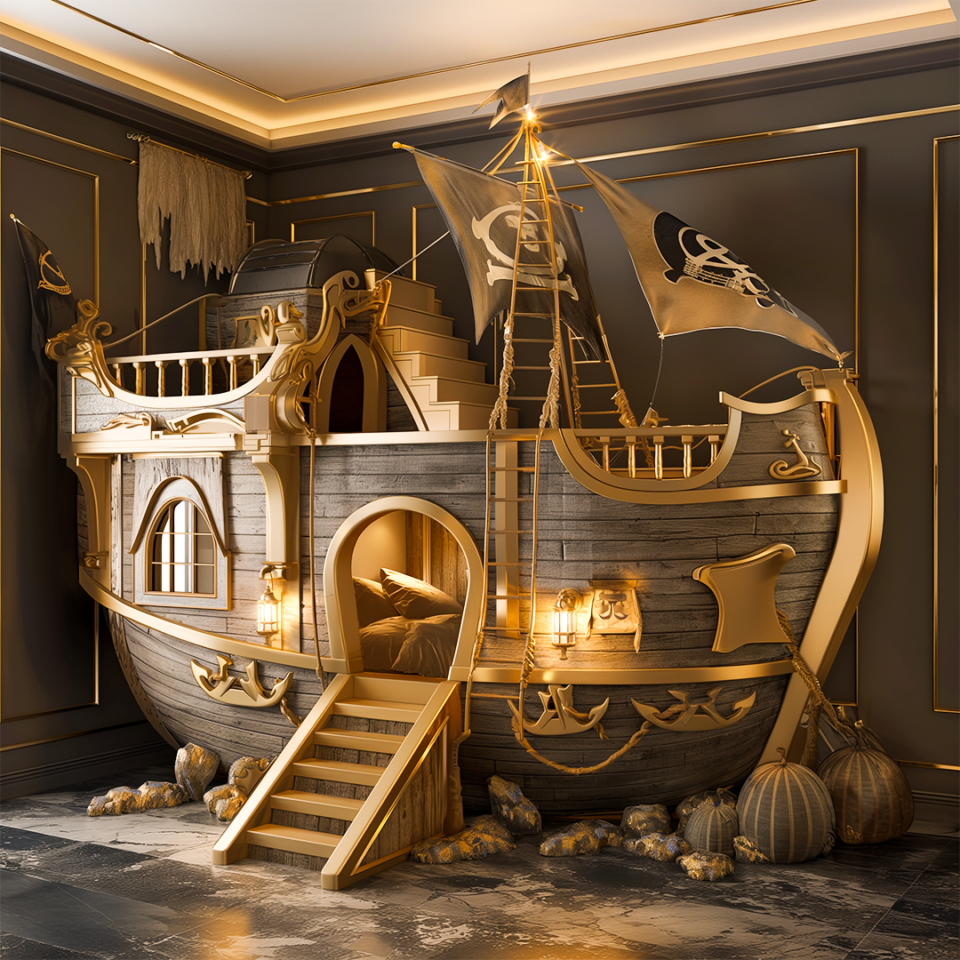 Sail into Dreams: Unveiling the Ultimate Pirate Ship Beds for Adventure ...