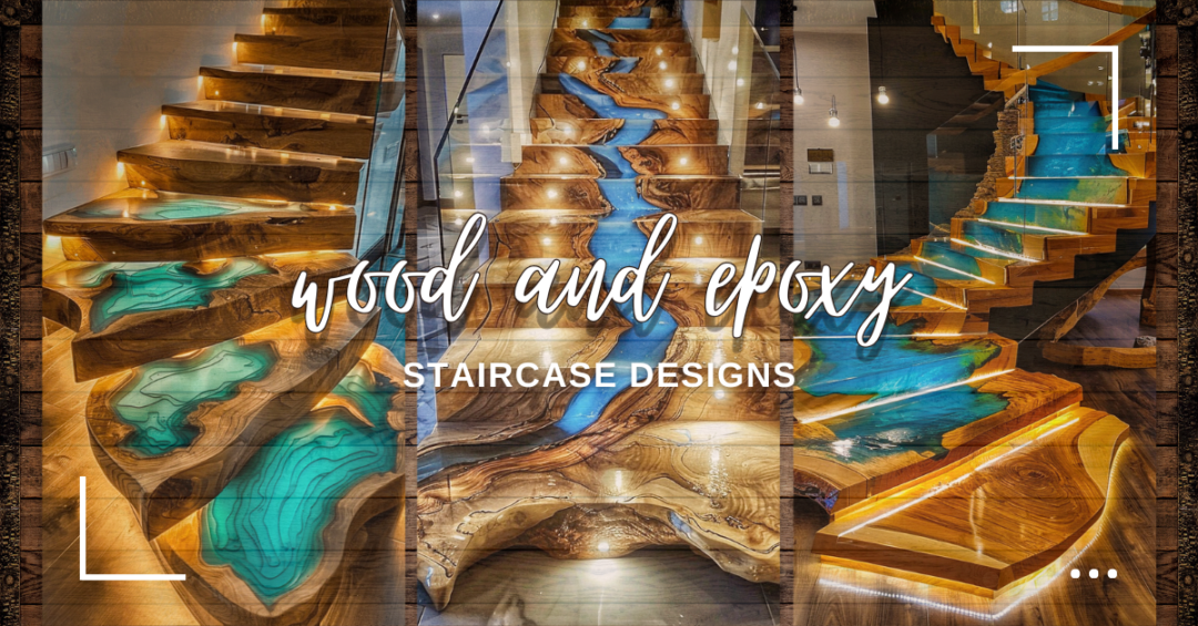 Ascending Artistry: Exploring the Charms of Wood and Epoxy Staircase ...