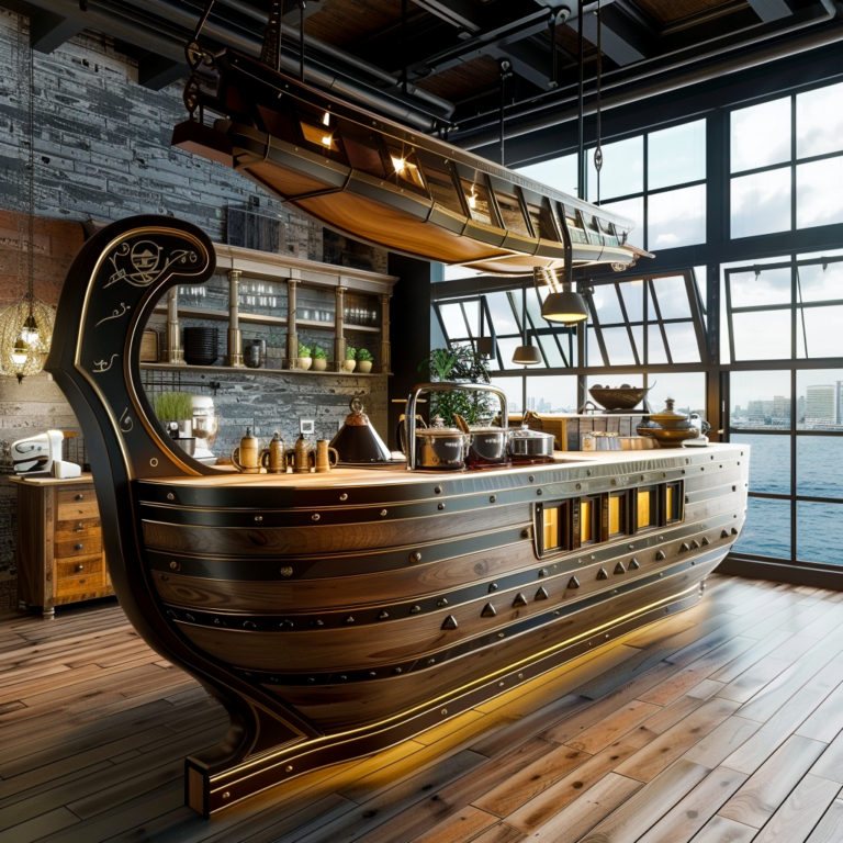 Ahoy, Matey! Navigate Culinary Seas with a Pirate Ship Kitchen Islands ...