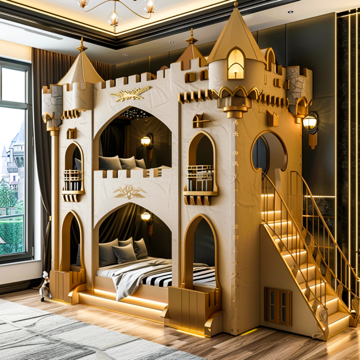 Fortress Fantasy: Elevating Sleepovers with Castle Bunk Beds ...
