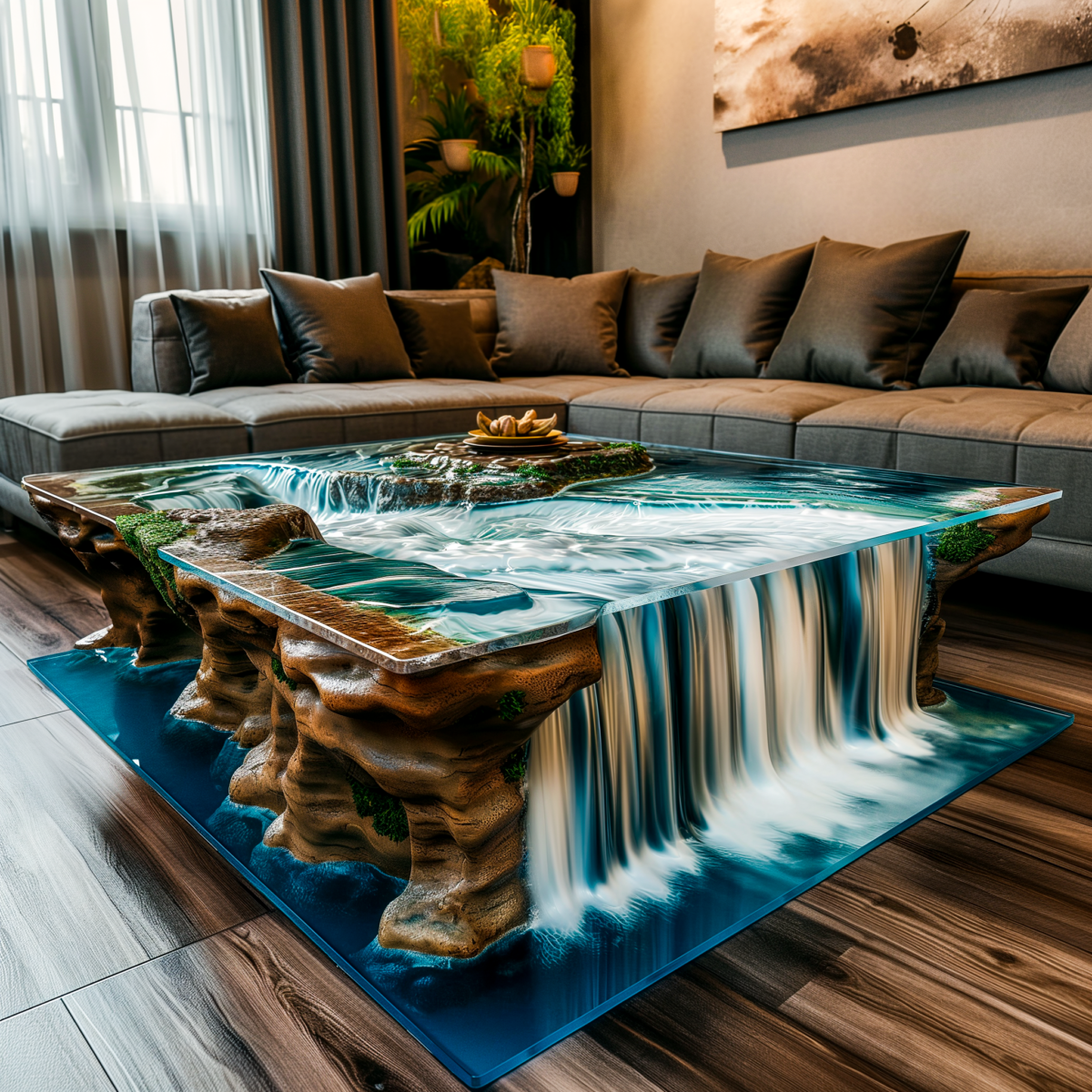Ripples of Style: Transform Your Living Space with Waterfall Coffee ...