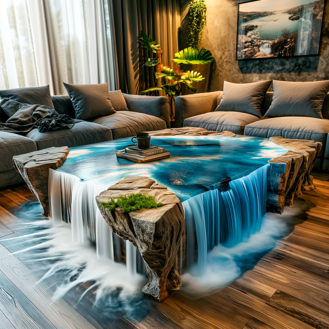 Ripples of Style: Transform Your Living Space with Waterfall Coffee ...