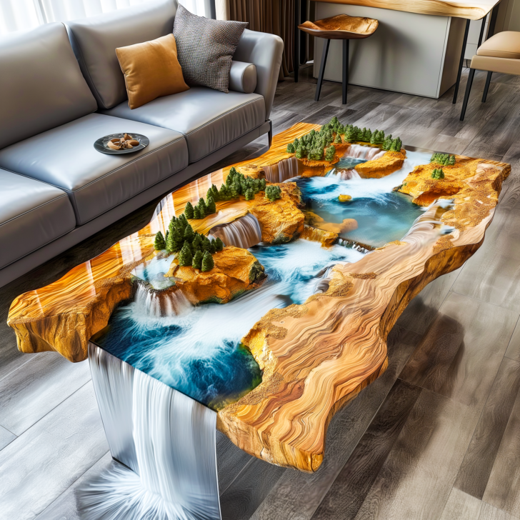 Ripples of Style: Transform Your Living Space with Waterfall Coffee ...