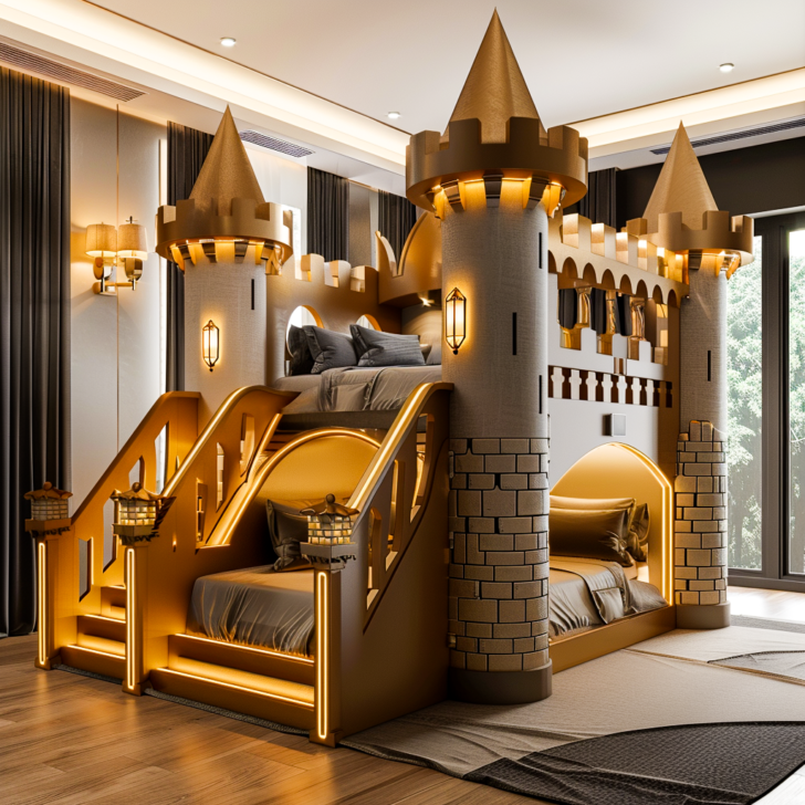 Fortress Fantasy: Elevating Sleepovers with Castle Bunk Beds ...