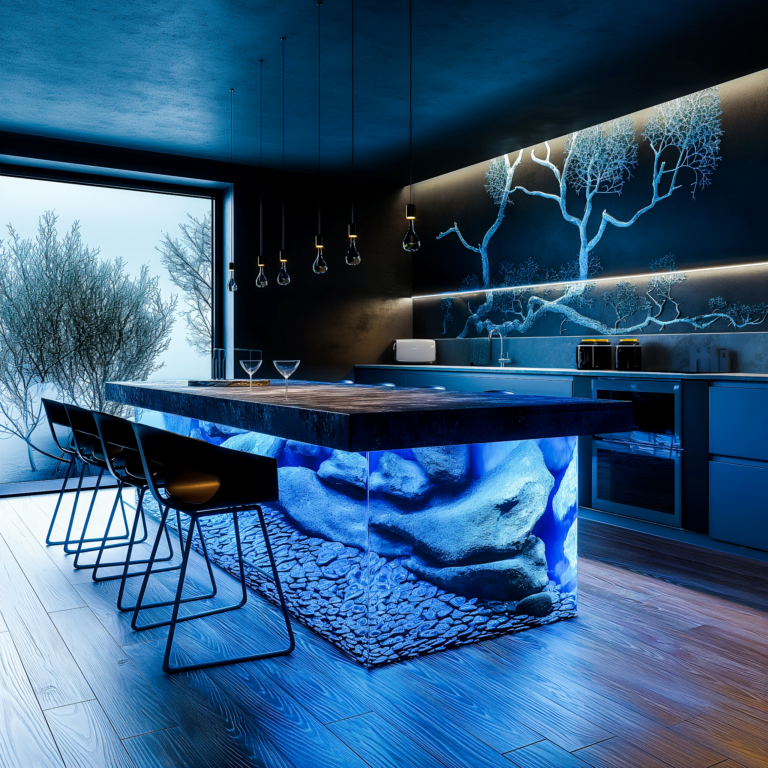 Rocks & Respite: Crafting Serene Spaces with River Rock Kitchen Islands ...