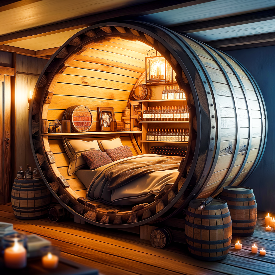 From Vineyard to Bedroom: The Irresistible Allure of Wine Barrel Beds ...