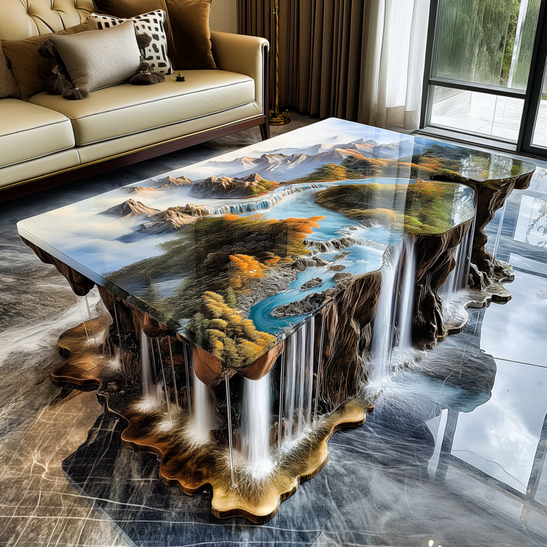 Ripples of Style: Transform Your Living Space with Waterfall Coffee ...