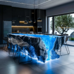Rocks & Respite: Crafting Serene Spaces with River Rock Kitchen Islands ...