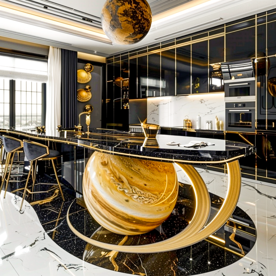 Galactic Gatherings: Transform Your Dining Space with Epoxy Universe ...