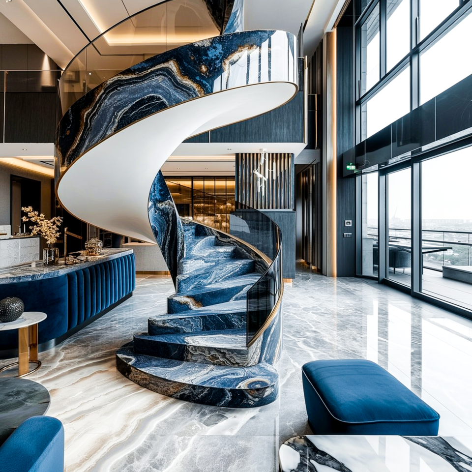Ascend in Style: Unraveling the Beauty of Marble Staircase Designs ...