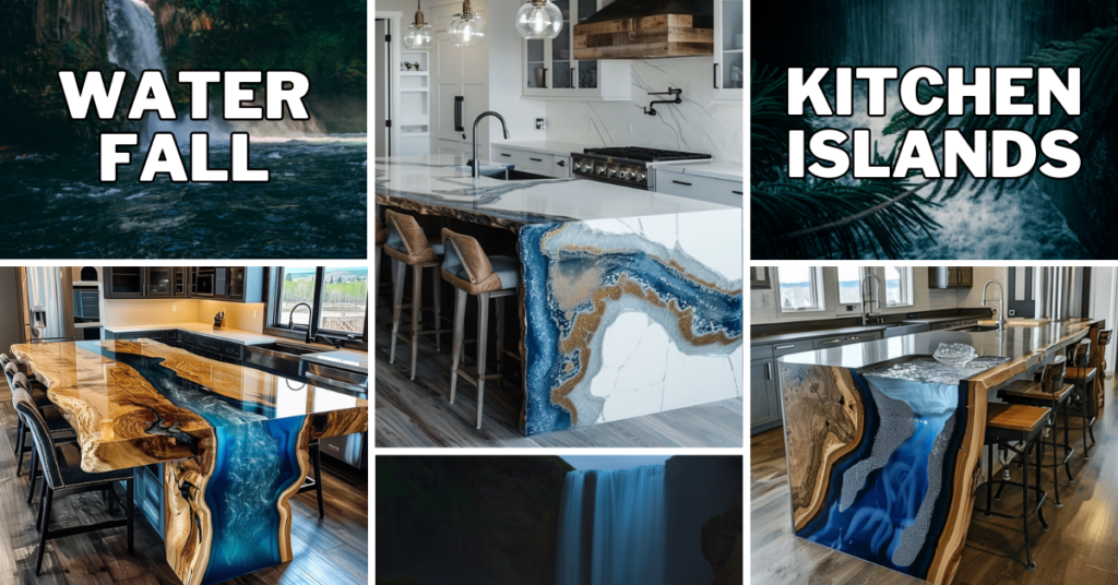 Mesmerizing Marvels: The Beauty of Epoxy Waterfall Kitchen Islands