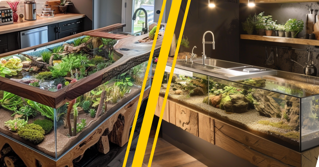 Terrarium Kitchen Islands: Bringing Nature Into Your Culinary Space