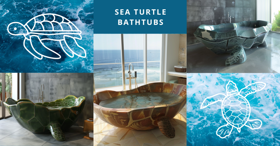 Oceanic Opulence: Exploring Sea Turtle Bathtubs in Bathroom Design