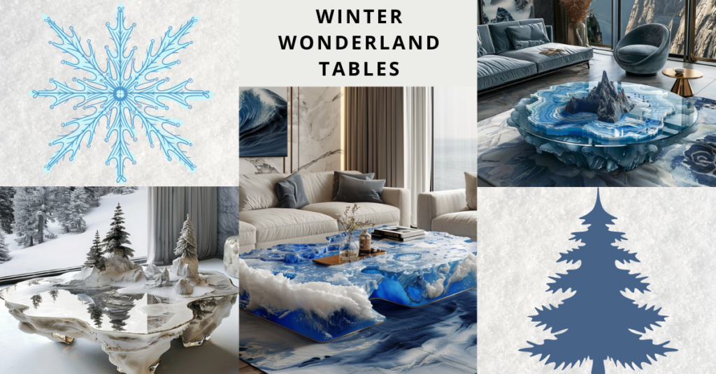 Winter Whimsy: Stunning Winter Wonderland Coffee Tables