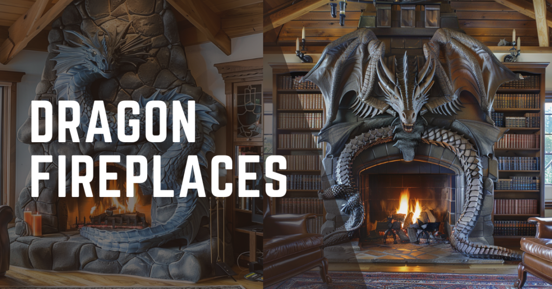 Roaring Elegance: Dragon Fireplaces for Mythical Ambiance
