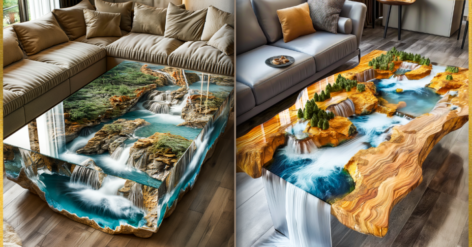 Ripples of Style: Transform Your Living Space with Waterfall Coffee ...