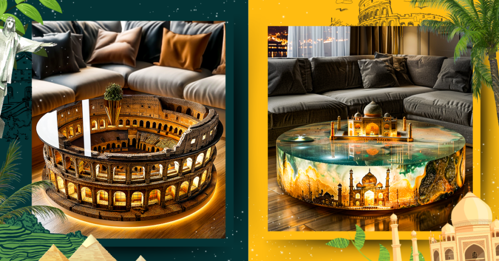Exploring the World at Home: Coffee Tables Inspired by Seven Wonders of ...