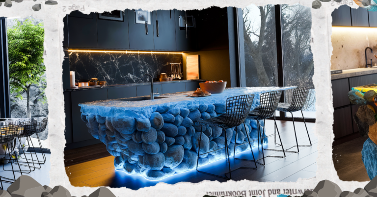 Rocks & Respite: Crafting Serene Spaces with River Rock Kitchen Islands ...