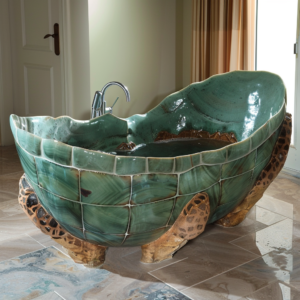 Oceanic Opulence: Exploring Sea Turtle Bathtubs in Bathroom Design