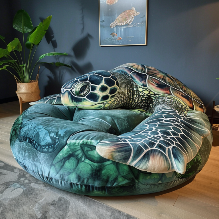 Under the Sea Comfort: Dive into Sea Turtle Bean Bag Chairs