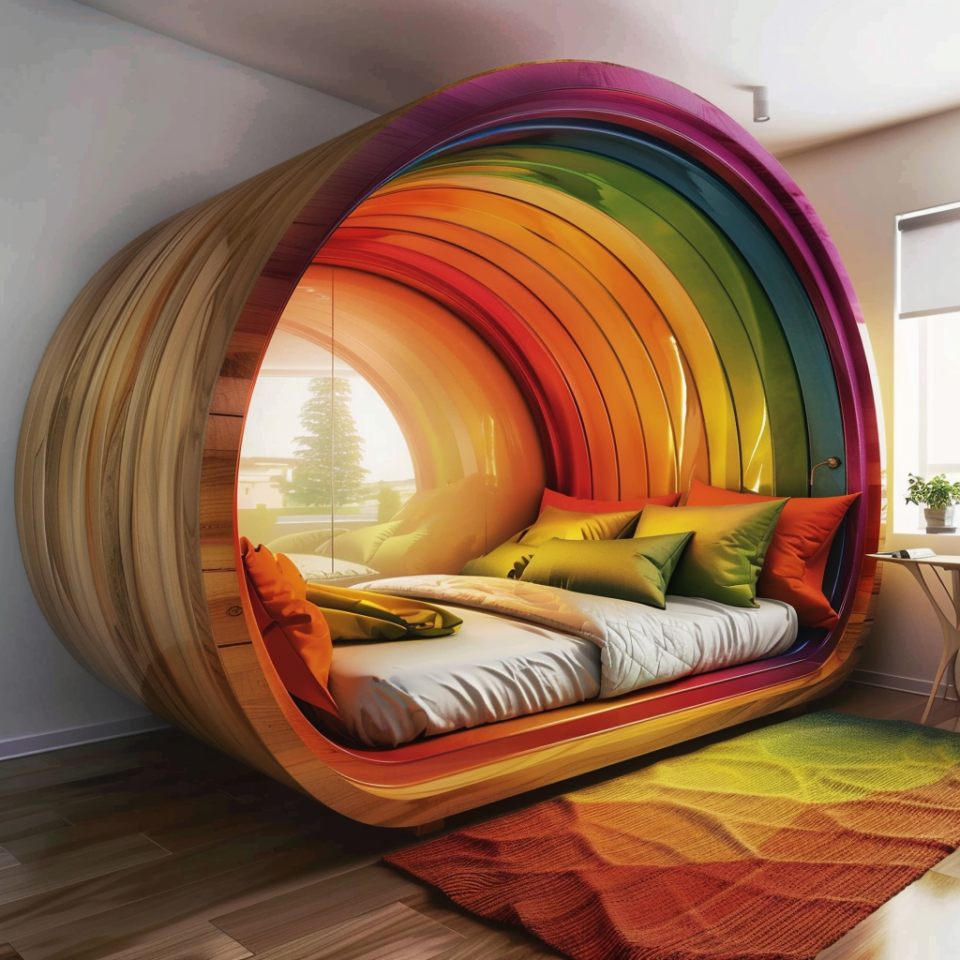 Sleeping in Color: Experience the Vibrancy of Rainbow Beds