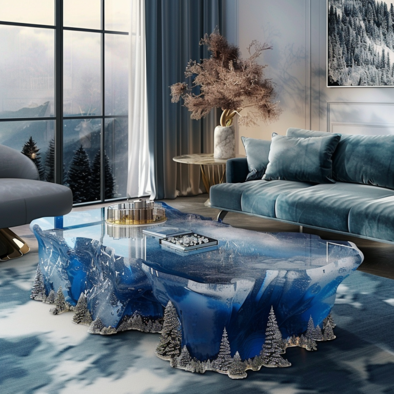 Winter Whimsy: Stunning Winter Wonderland Coffee Tables