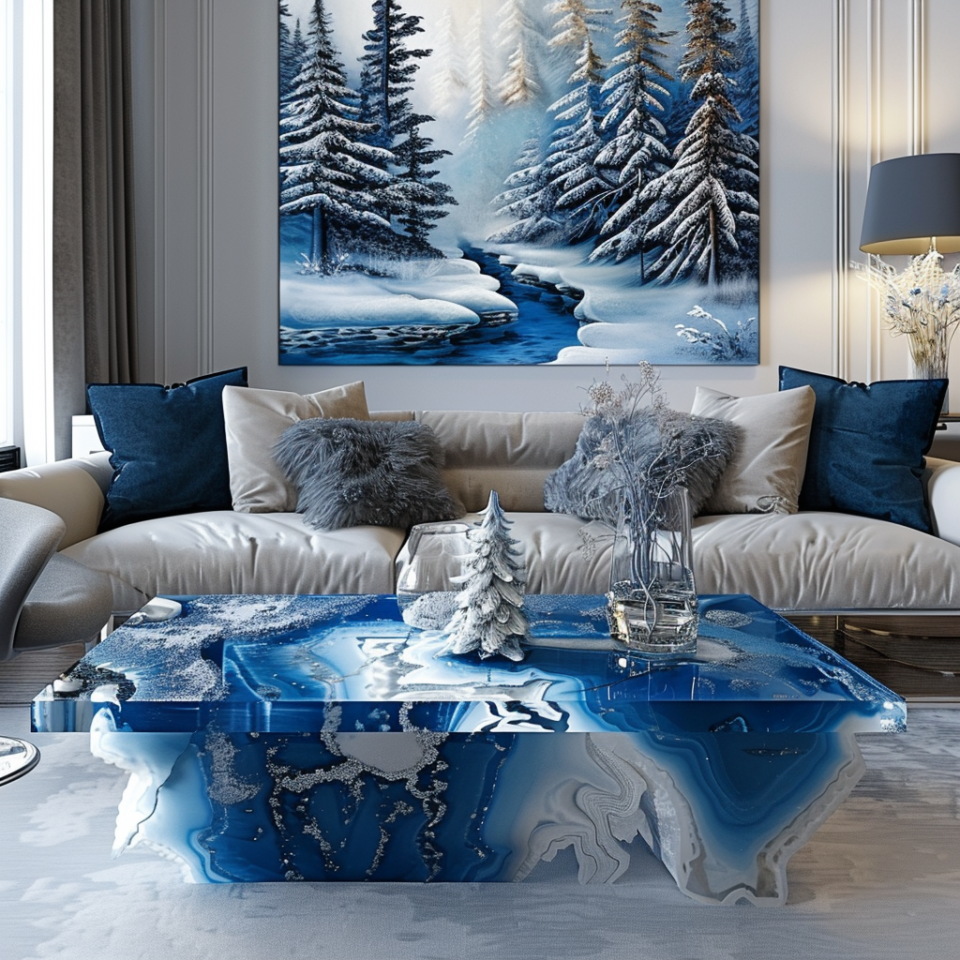 Winter Whimsy: Stunning Winter Wonderland Coffee Tables