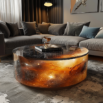 Journey Through the Cosmos: Stunning Epoxy Galaxy Coffee Tables