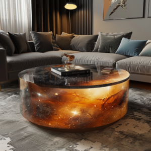 Journey Through the Cosmos: Stunning Epoxy Galaxy Coffee Tables