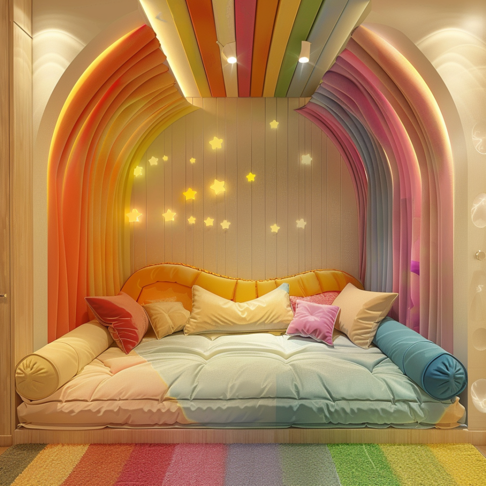 Sleeping in Color: Experience the Vibrancy of Rainbow Beds