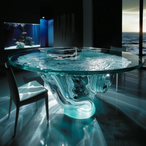 Coastal Cuisine: Kitchen Tables Resembling the Ocean's Beauty