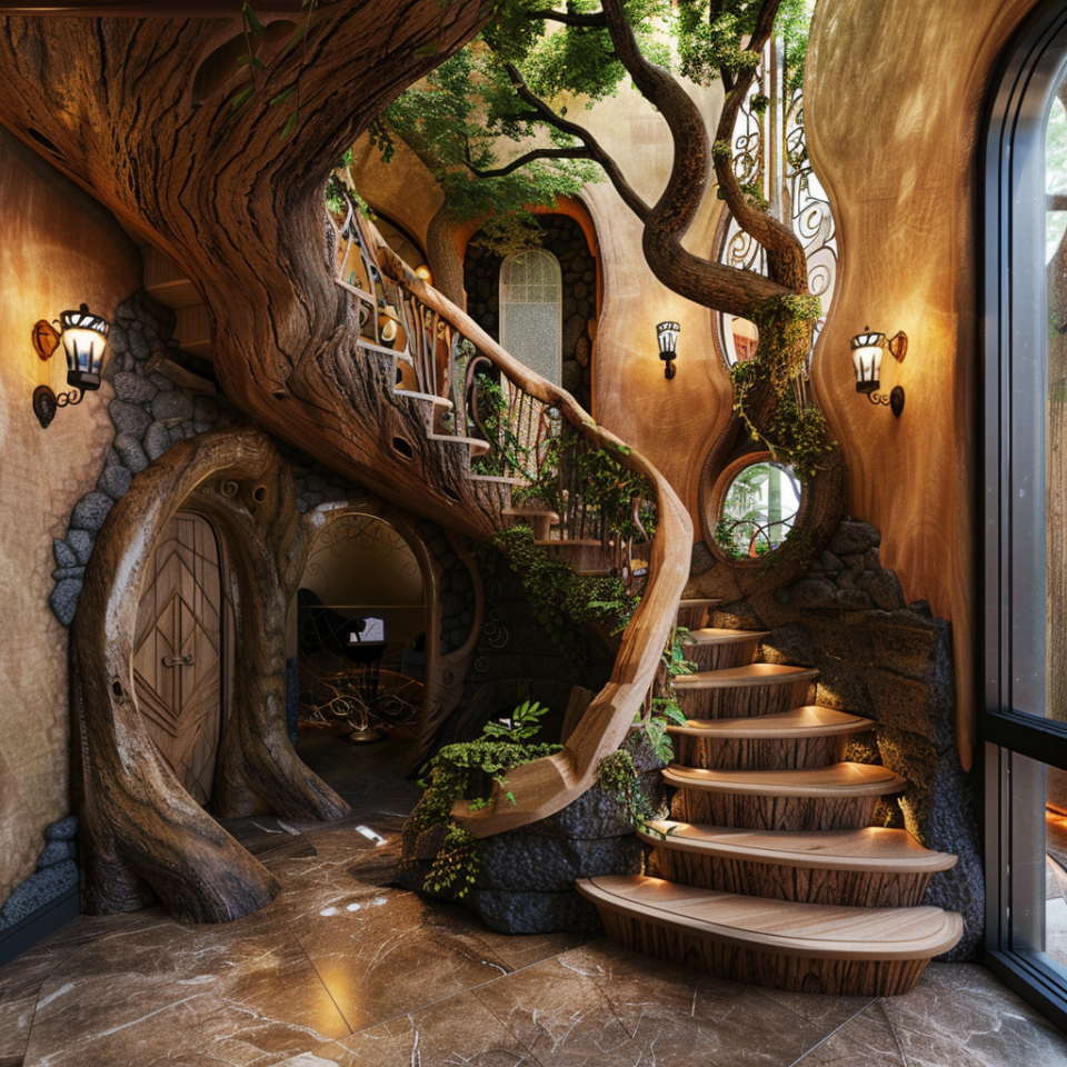 Whimsical Wonderland: Captivating Images of Enchanted Forest Staircases