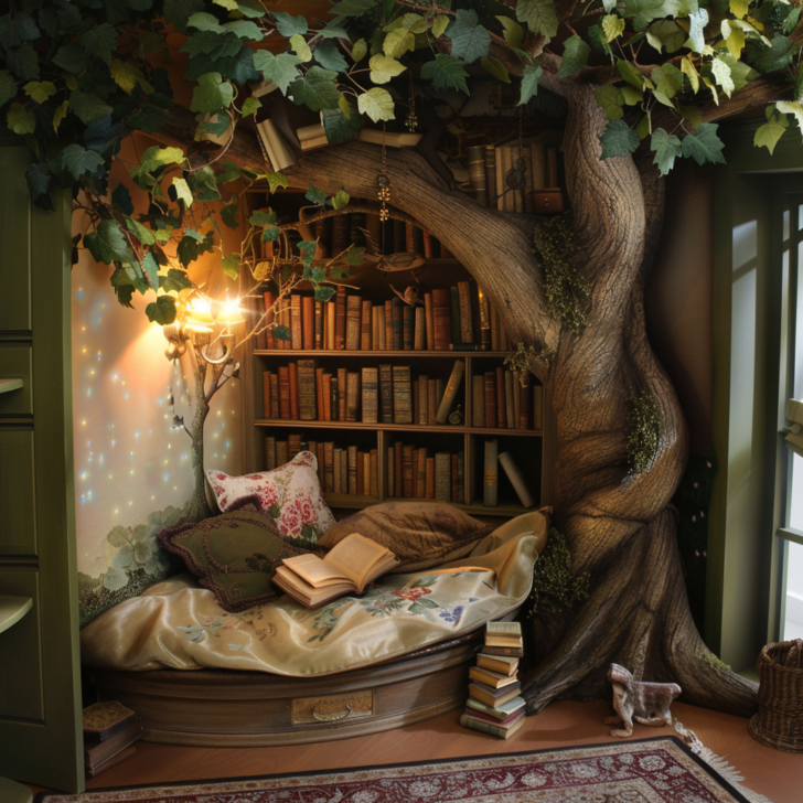 Enchanted Escapes: Tree-Inspired Reading Nooks