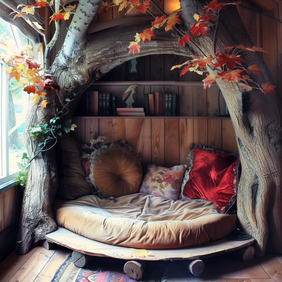 Enchanted Escapes: Tree-Inspired Reading Nooks